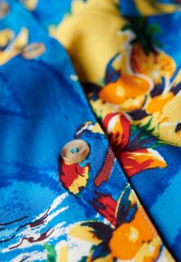 Superdry RESORT - Button-down blouse - blue dolphin ocean/blue - Zalando