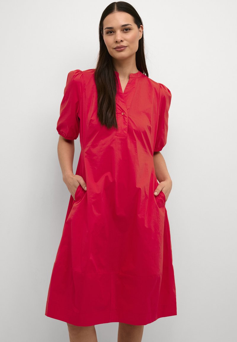 Culture ANTOINETT SS PLACKET - Robe de jour - fiery red/rouge - ZALANDO.FR