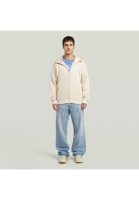 G-STAR PREMIUM CORE - Zip-up sweatshirt - whitebait/white - Zalando