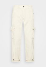Kaffe ELEKTRA CROPPED PANTS - Cargobroek - washed sand dollar/beige ...