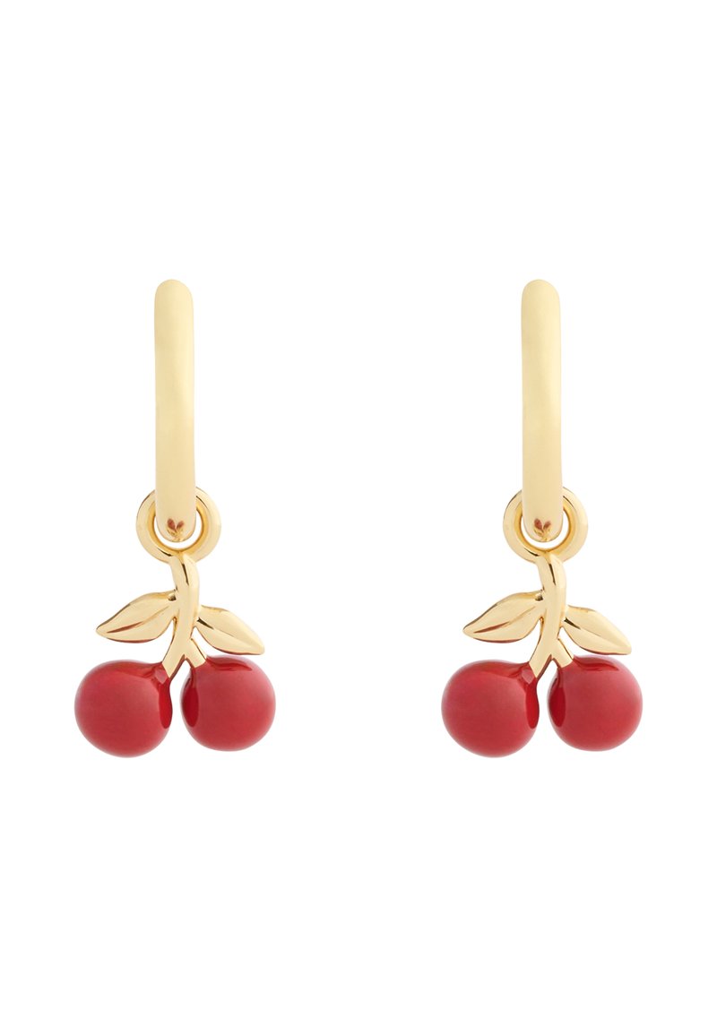 COACH CHERRY CHARM HUGGIE - Earrings - red - Zalando