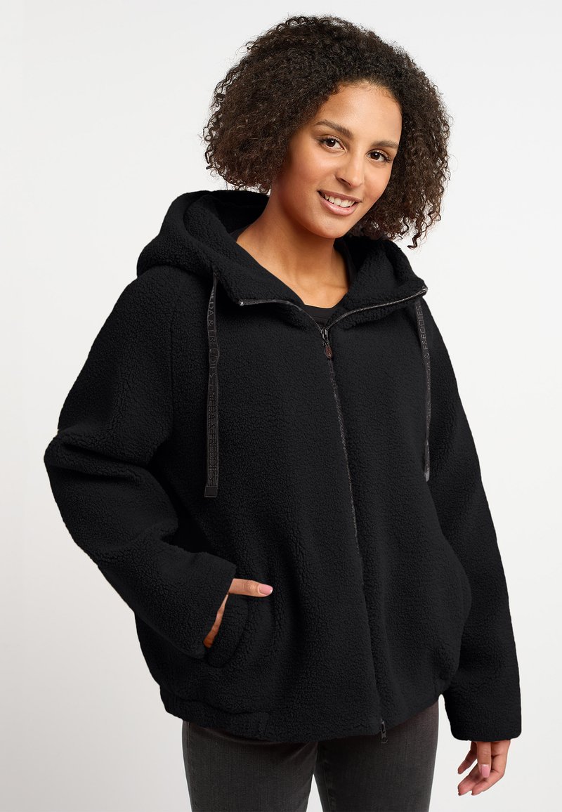Frieda & Freddies VIRGIE - Fleece jacket - black - Zalando