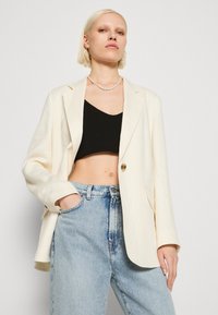 BOSS JOPETA - Halflange jas - open white/crème - Zalando.nl