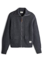 Rodier WITH TRUCKER COLLAR - Strickjacke - gris fonce/dunkelgrau ...