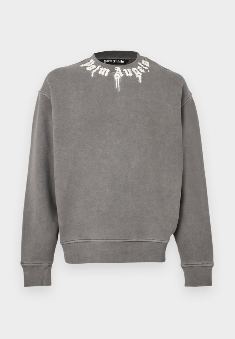 Palm Angels NECK LOGO CREW - Sweatshirt - grey/off-white/grey - Zalando ...