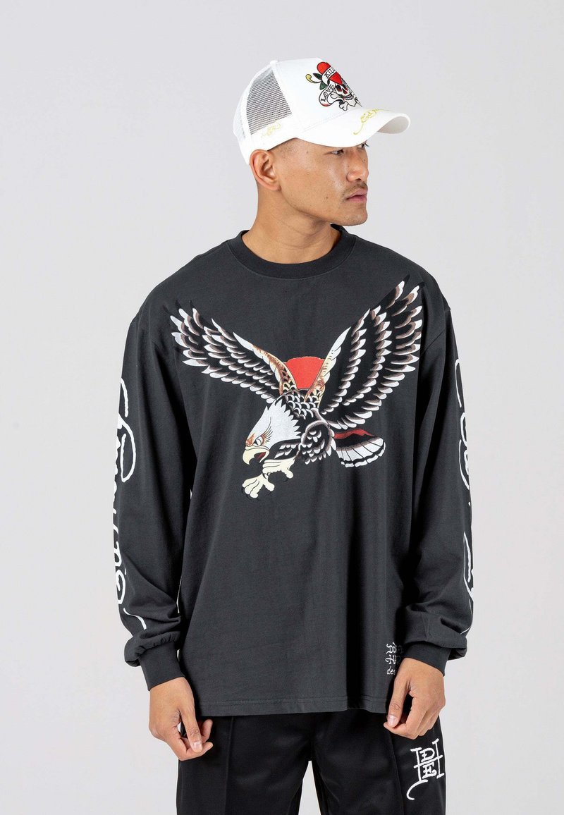 Ed Hardy EAGLE JAPAN - Longsleeve - charcoal/antraciet - Zalando.nl