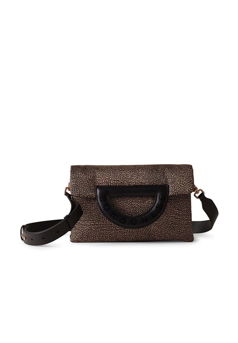 Borbonese Across body bag - op naturale nero/beige - Zalando