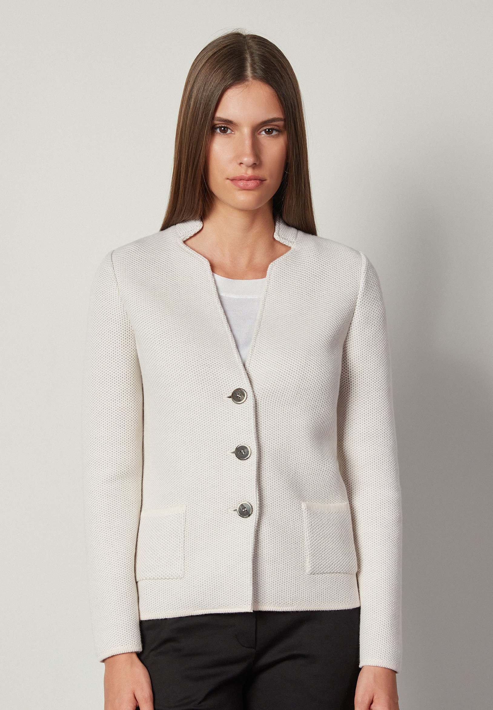 Falconeri SPECKLED - Strickjacke - off-white/offwhite - Zalando.ch