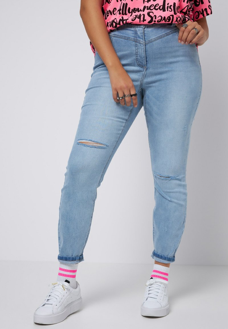 Studio Untold TRENDY WASH EFFECT DESTROY DETAIL - Jeans Skinny Fit ...