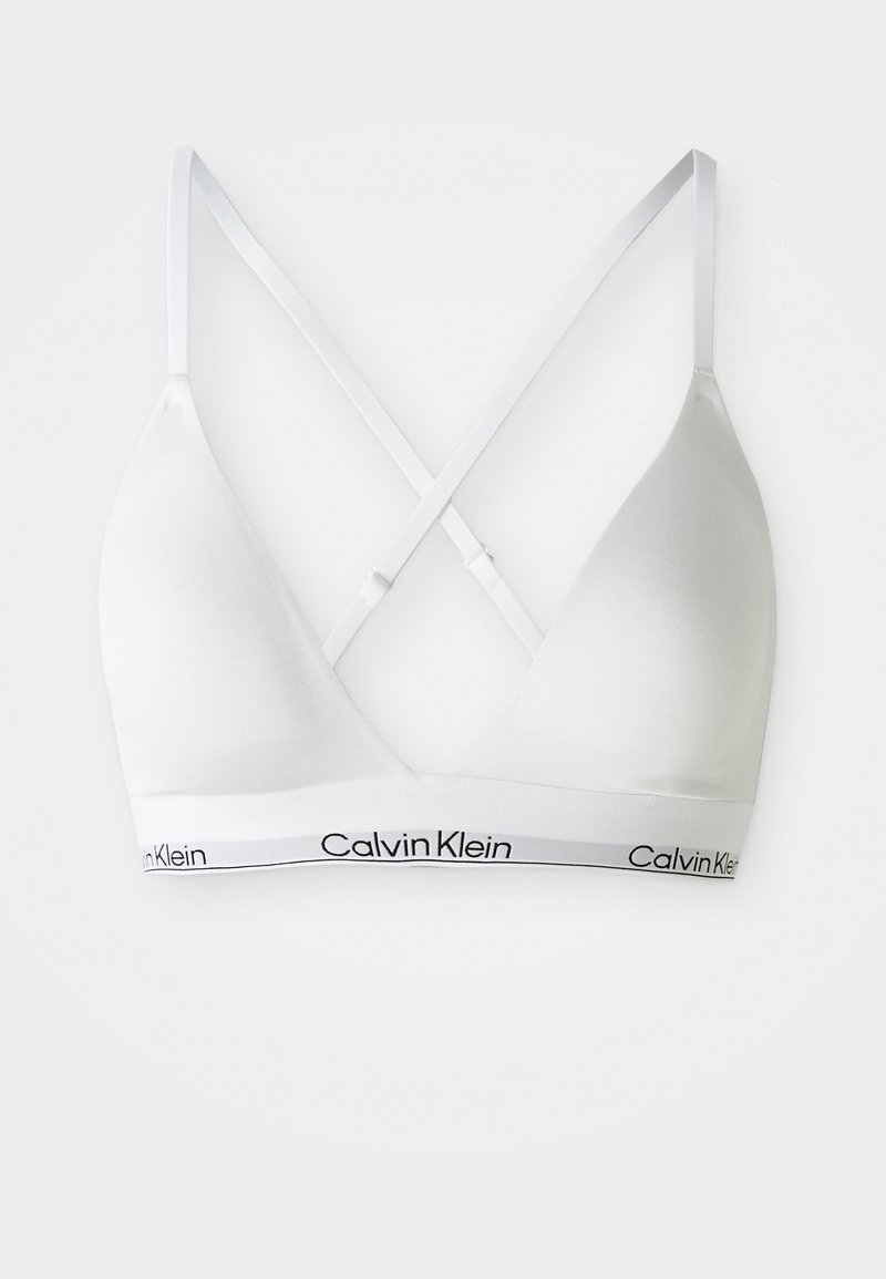 Calvin Klein Underwear TRIANGLE ICON - Triangle bra - white - Zalando.co.uk