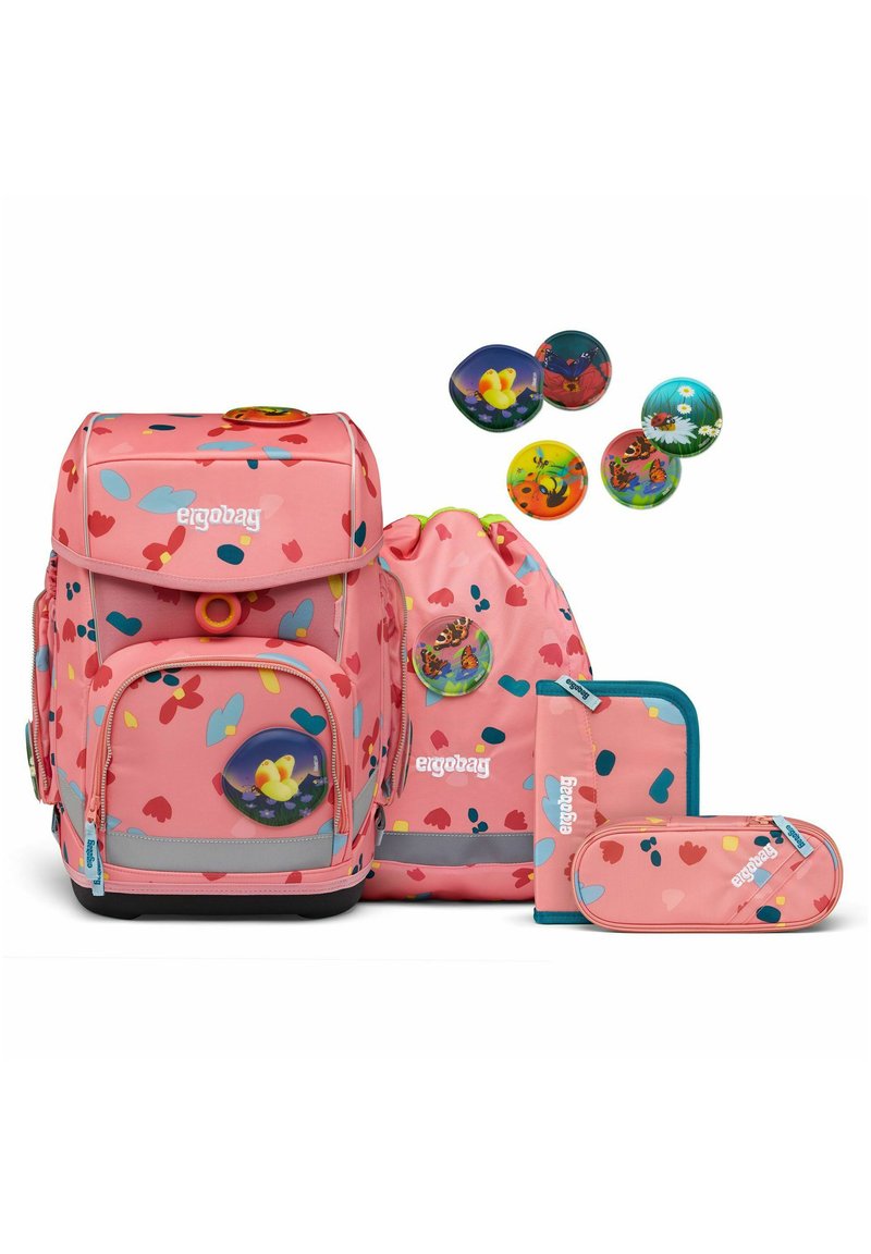 Ergobag CUBO SET 5TLG INKL - Schooltas set - zitronenfaltbär/roze ...
