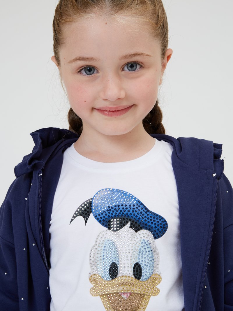 Monnalisa DISNEY DONALD DUCK - T-Shirt print - white/weiß - Zalando