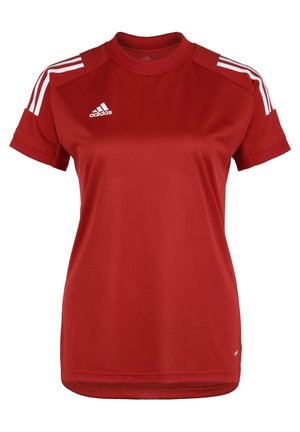 adidas Performance T-Shirt print - red/rot - Zalando