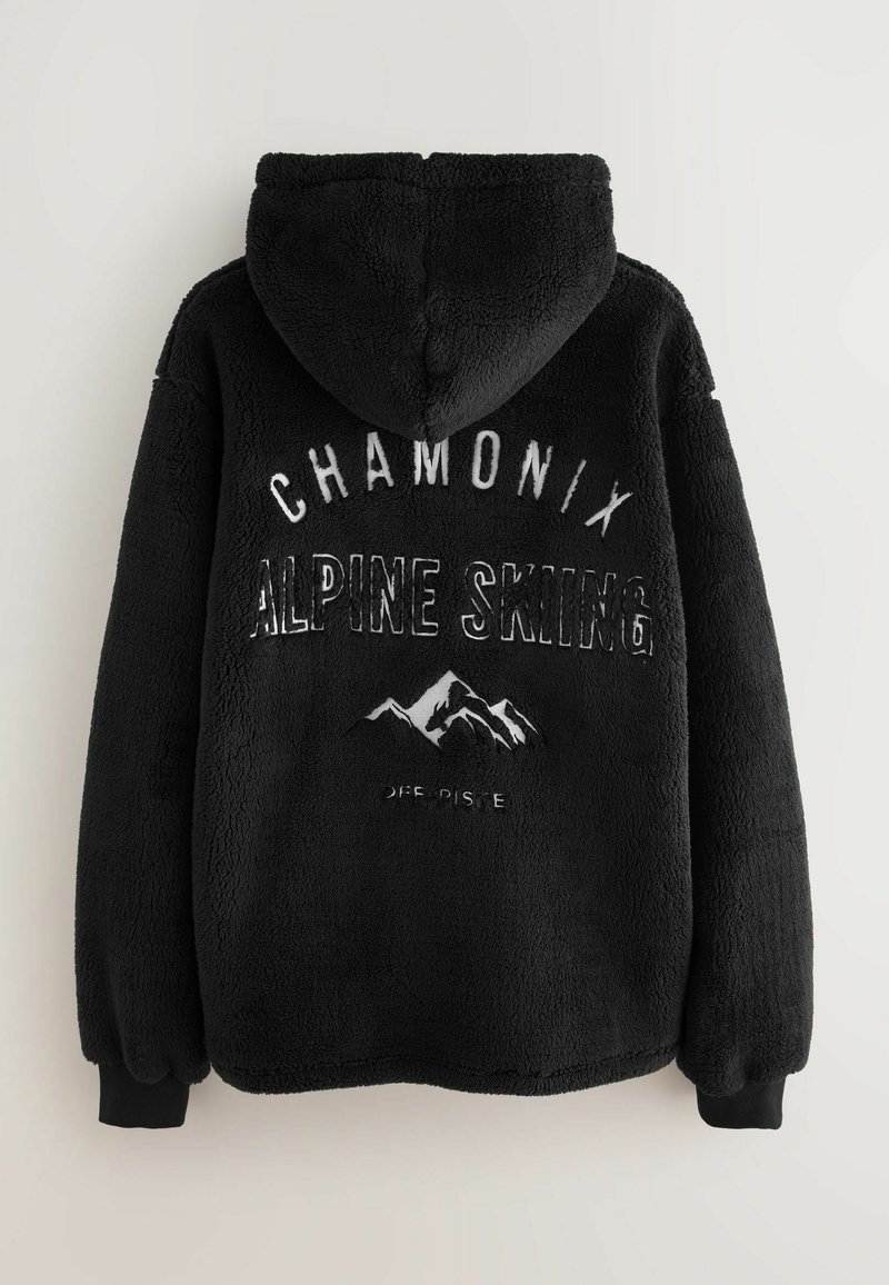 Next OVERHEAD - Luvtröja - black chamonix pattern/svart - Zalando.se