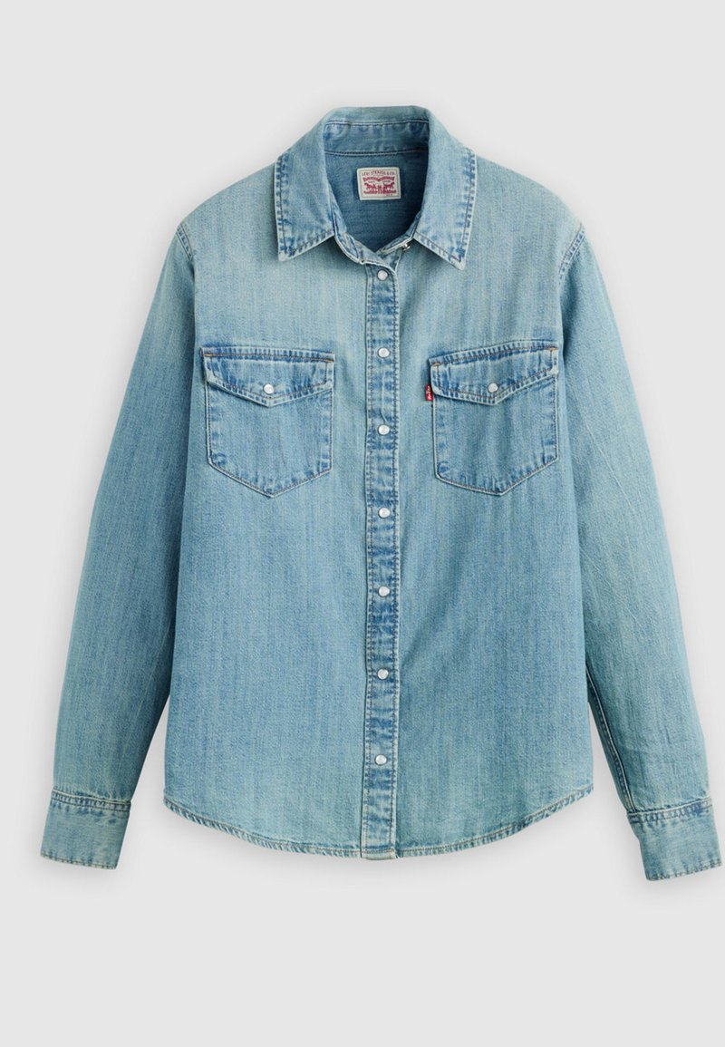 Levi's® ICONIC WESTERN - Button-down blouse - bite back western/blue ...