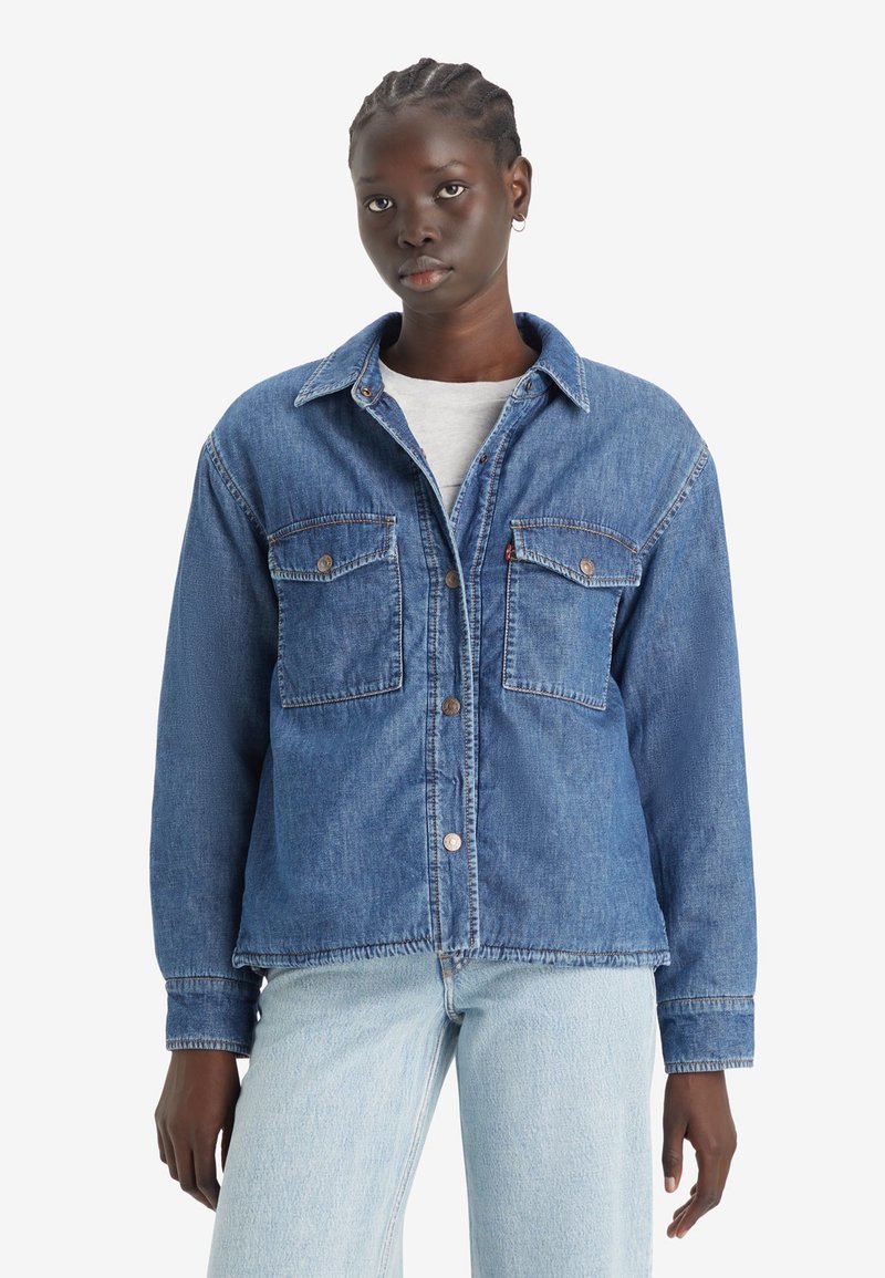 Levi's® HARRISON SHERPA SHACKET - Winter jacket - feeling seen/blue ...