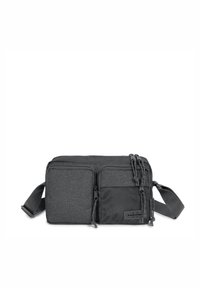 Eastpak DOUBLE CROS - Cross body bag - black denim/light grey - Zalando.ie