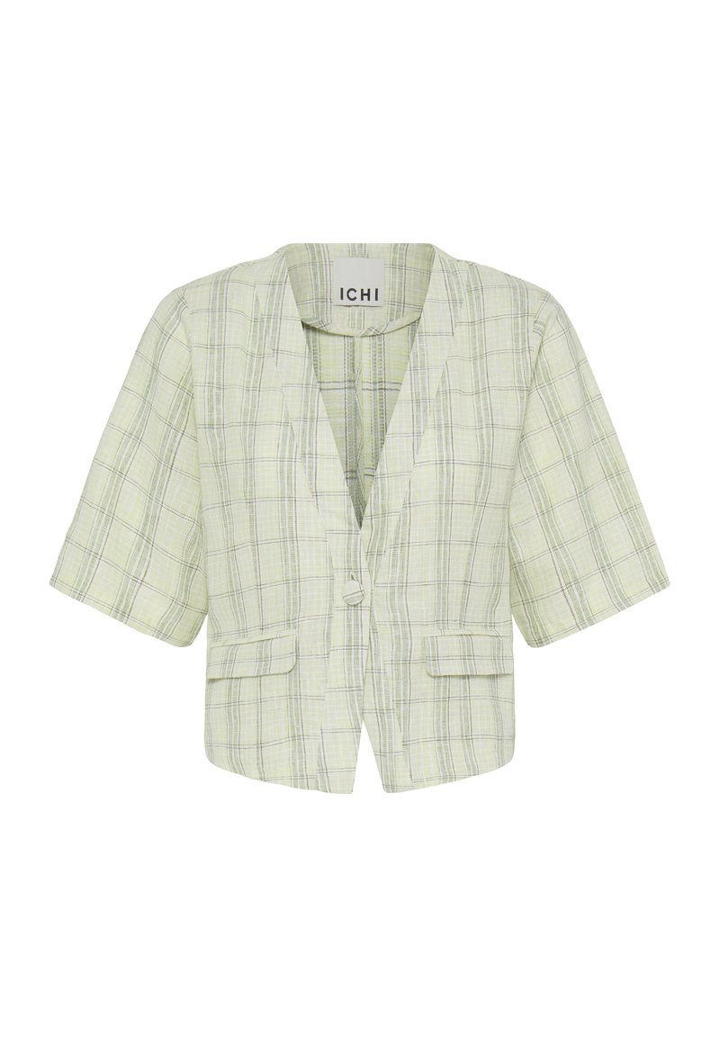 ICHI IHLINNO BL2 - Blazer - green check/vert clair - ZALANDO