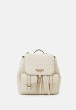 Guess ADAM FLAP - Ryggsäck - stone/offwhite - Zalando.se