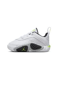 Jordan Basketsko - white black wolf grey electric green/hvid - Zalando.dk