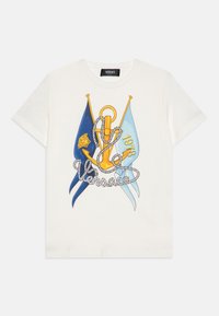 Versace MARINE PRINT UNISEX - T-shirts med print - white/multi-coloured ...