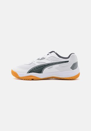 Puma VARION II JR UNISEX - Zapatillas de balonmano - white/light aqua ...