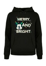 ABSOLUTE CULT MICKEY MOUSE MERRY AND BRIGHT - Hoodie - black/zwart ...