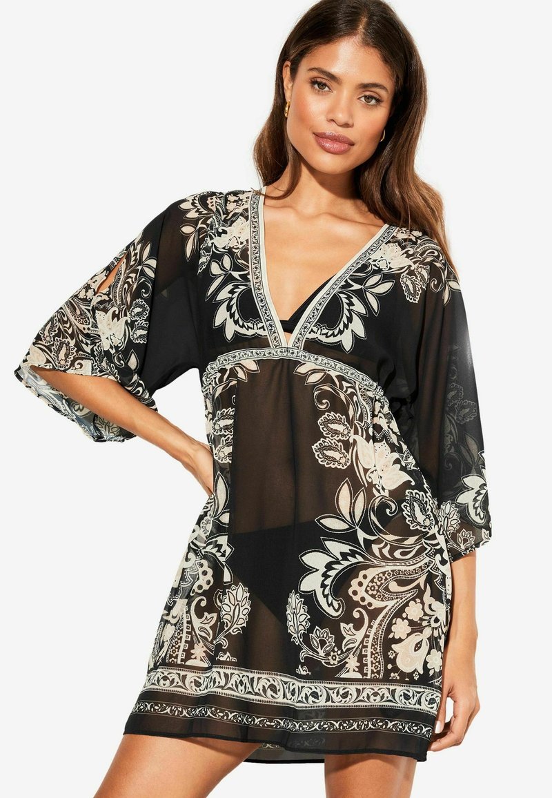 Lipsy PRINTED V NECK COVER UP KAFTAN REGULAR FIT - Freizeitkleid ...