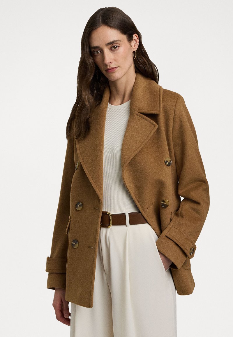 Lauren Ralph Lauren WOOL-BLEND PEACOAT - Short coat - new vicuna/camel ...