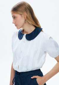 adL BABY COLLAR GARNISHED - Chemisier - white/blanc - ZALANDO.FR