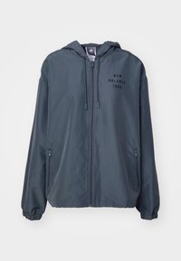 New Balance ICONIC COLLEGIATE JACKET - Summer jacket - graphite/blue ...