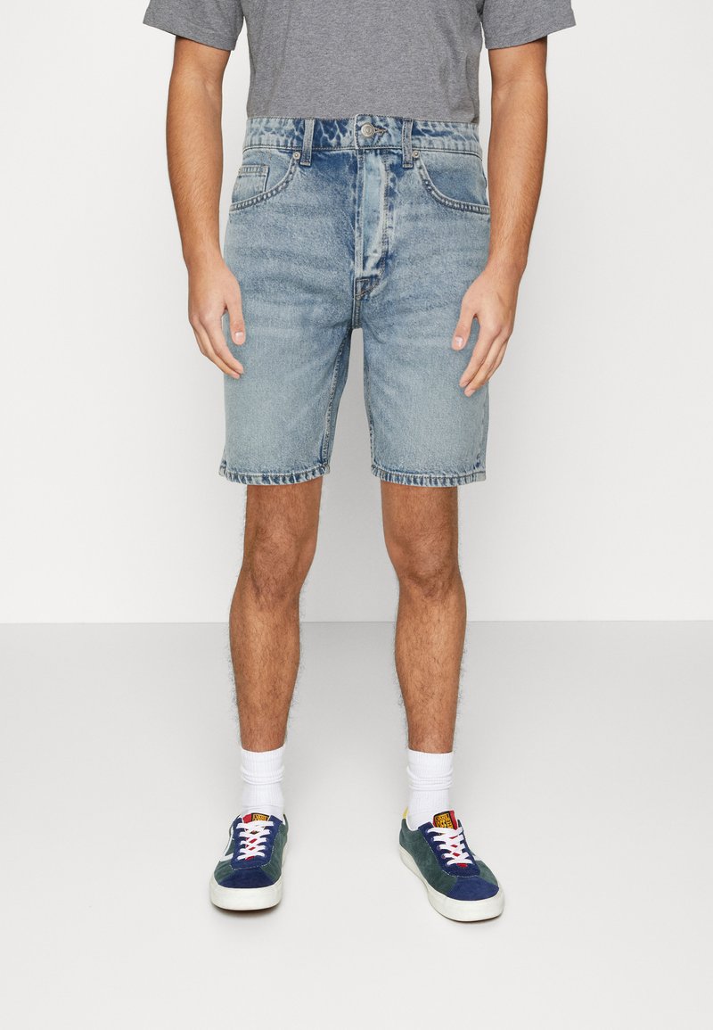 Only & Sons ONSEDGE - Denim shorts - light blue denim/light-blue denim ...