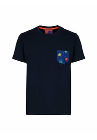 Gallo CREW NECK WITH STRIPED FISH PATTERNED BREAST POCKET - T-Shirt ...