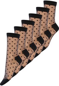 NUR DIE Socks - schwarz punkte/black - Zalando