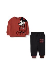 OVS JOGGING SET WITH MICKEY MOUSE - Tracksuit - black red/black - Zalando