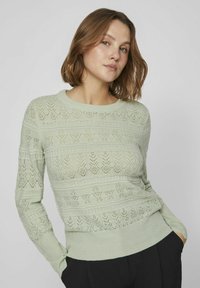 VILA VIEMINA - Pullover - cameo green/vert clair - ZALANDO.FR