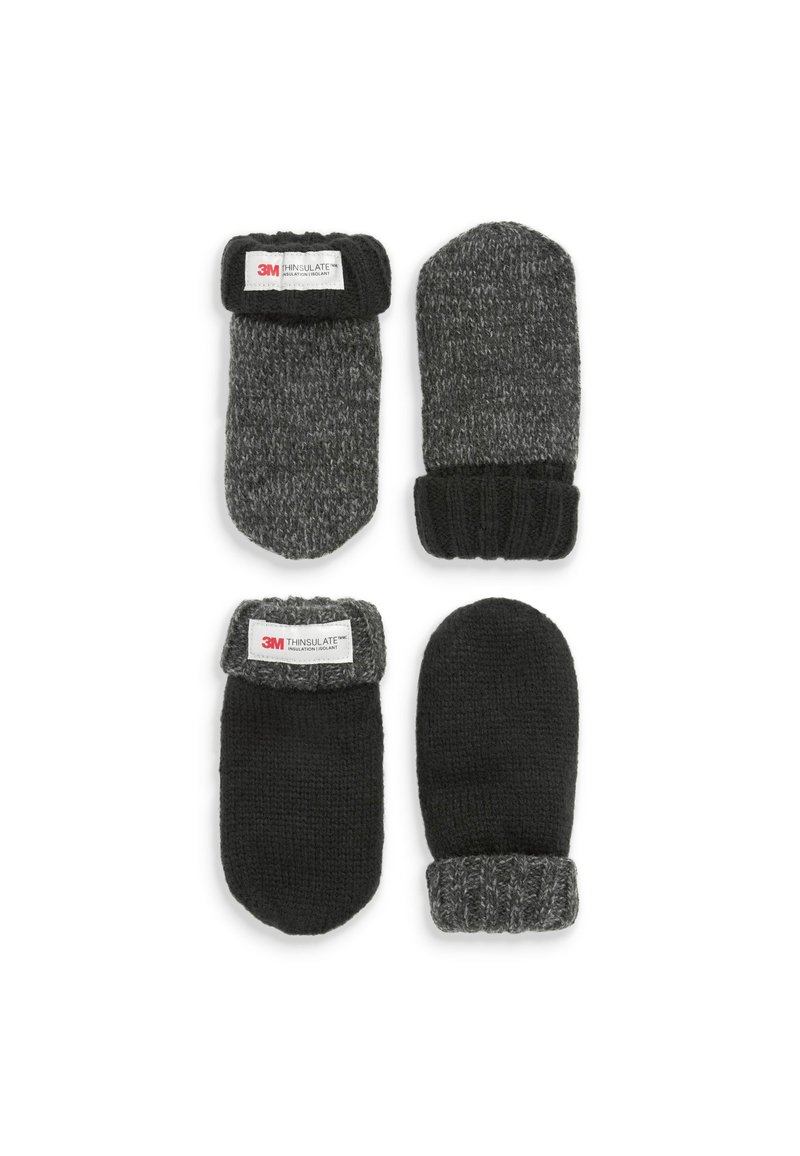 Next 2 PACK THINSULATE MITTENS - Fäustling - charcoal grey/grau-meliert - Zalando
