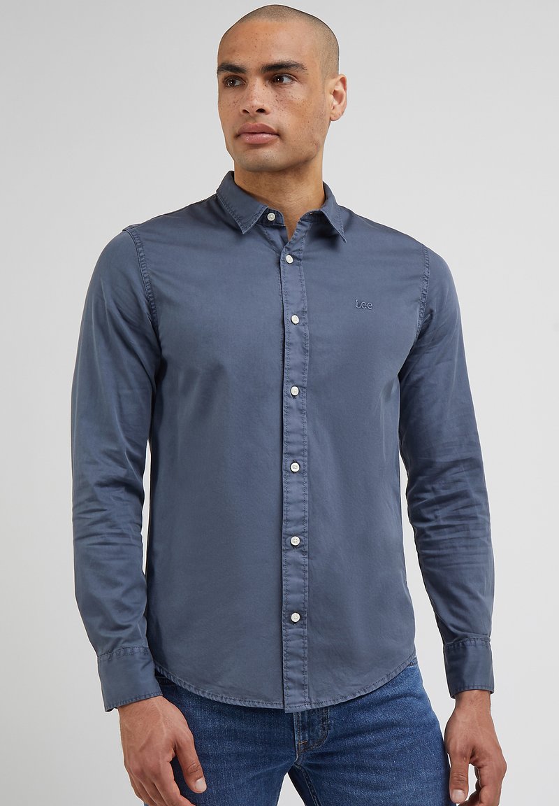 Lee PATCH - Hemd - taint grey/black denim - Zalando.at