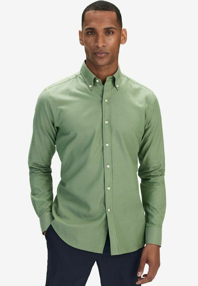 John Henric LIGHTWEIGHT BUTTON DOWN - Shirt - green - Zalando
