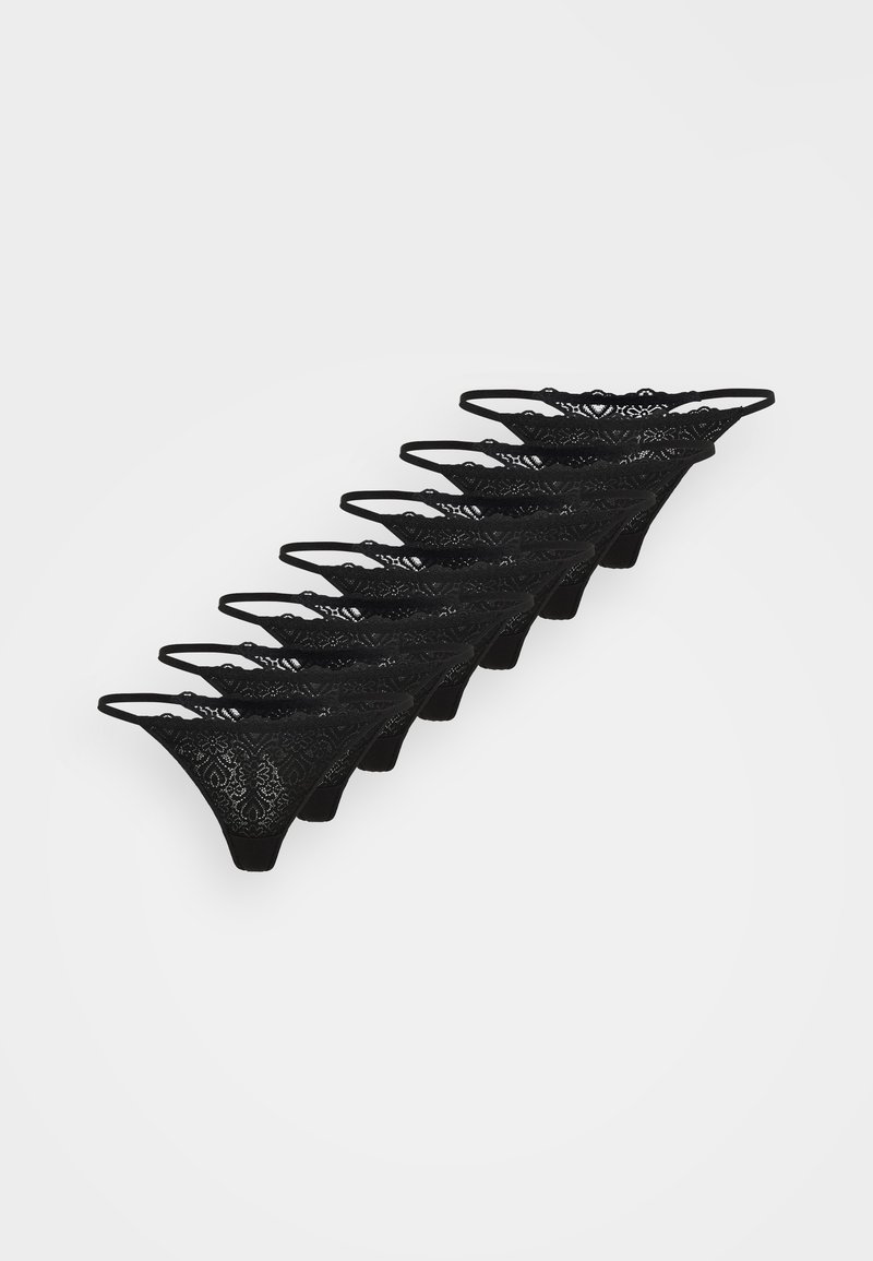 Anna Field 7 PACK STRING THONG, - String - black/noir - ZALANDO.FR