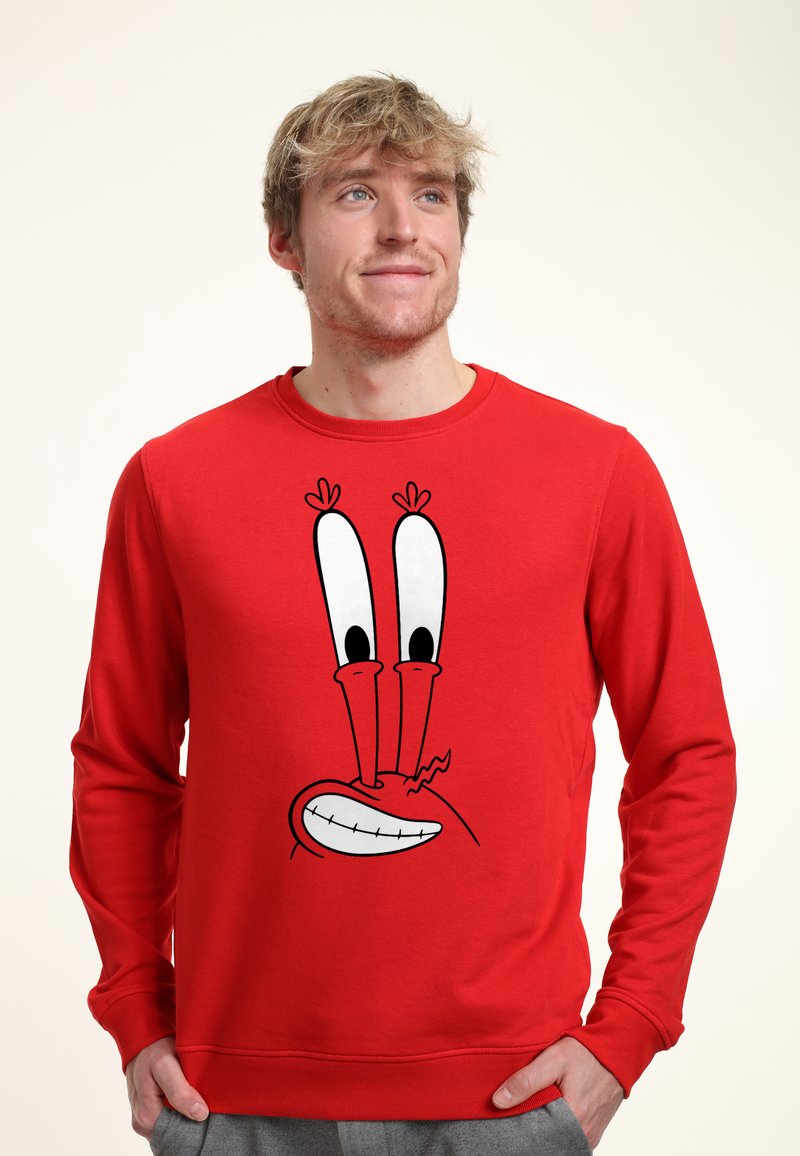 Henry Tiger SPONGEBOB SQUAREPANTS MR KRABS BIG FACE - Sweatshirt - red ...
