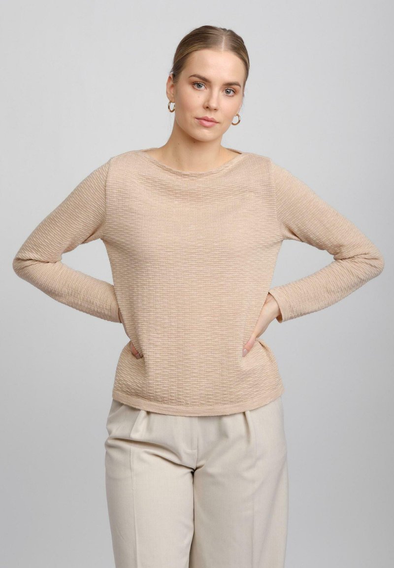 Alpa DUNE - Long sleeved top - mottled beige/beige - Zalando.ie