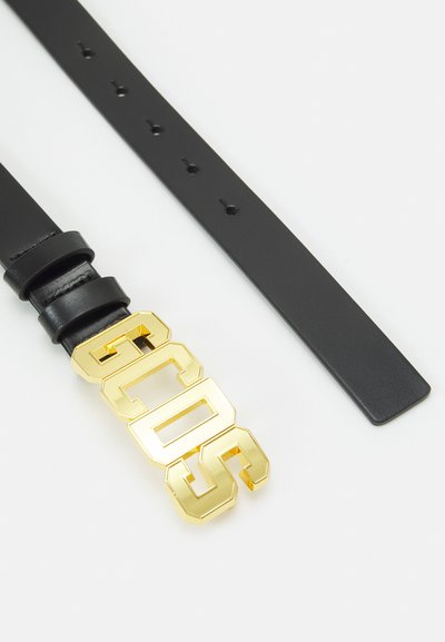 GCDS LOGO BELT - Gürtel - gold-coloured/schwarz - Zalando.de