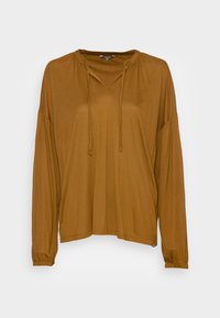 mine to five TOM TAILOR Topper langermet - green clay/brun - Zalando.no