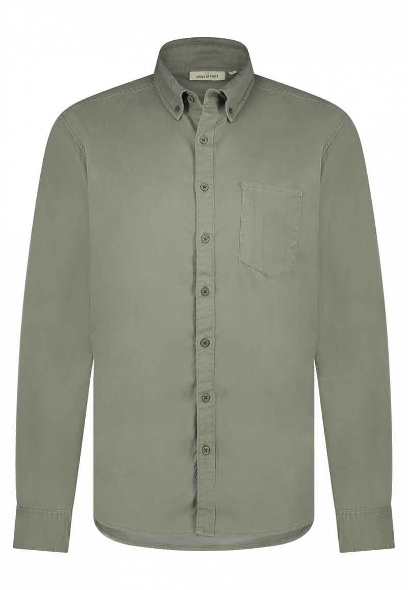 Circle of Trust LAURENS - Hemd - olive leaf/dunkelgrün - Zalando.de
