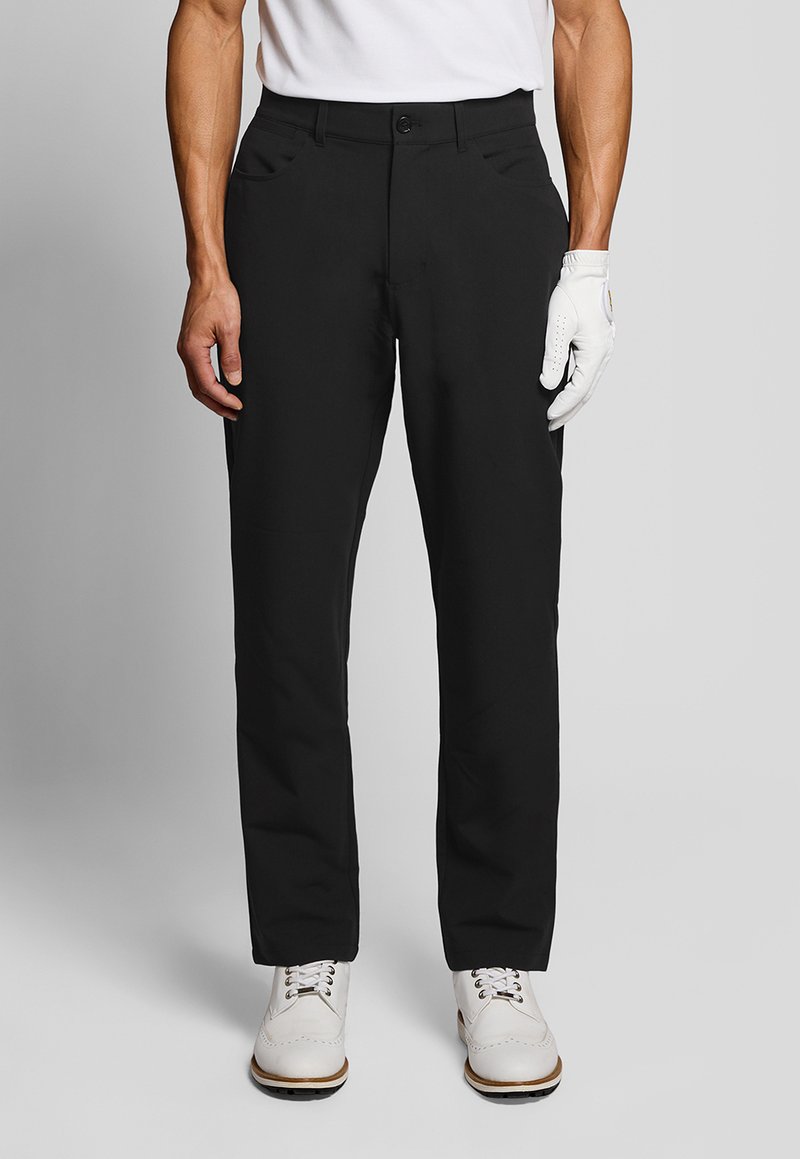 Lyle & Scott 5 POCKET - Tygbyxor - jet black/svart - Zalando.se