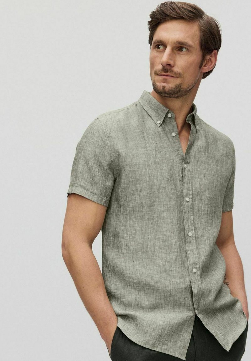 BONDELID Eric linen shirt - Hemd - light green/grün - Zalando.de