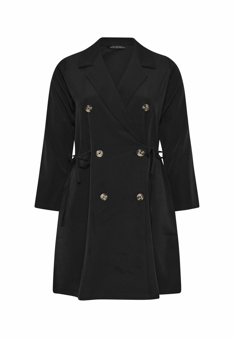 Yours Clothing Blusenkleid - black/anthrazit - Zalando