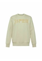 Esprit MIT LOGO-PRINT - Sweatshirt - pale khaki/khaki - Zalando.de