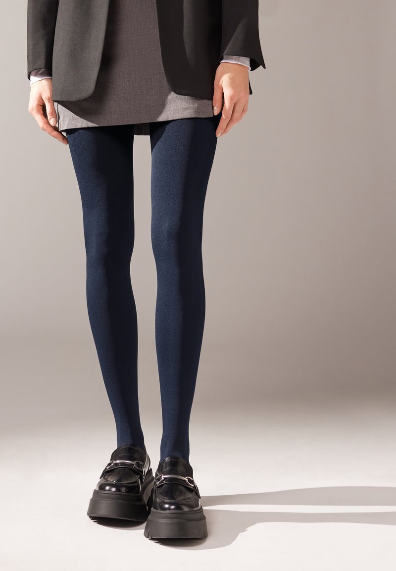Calzedonia THERMAL SUPER OPAQUE - Strumpbyxor - blue/blå - Zalando.se